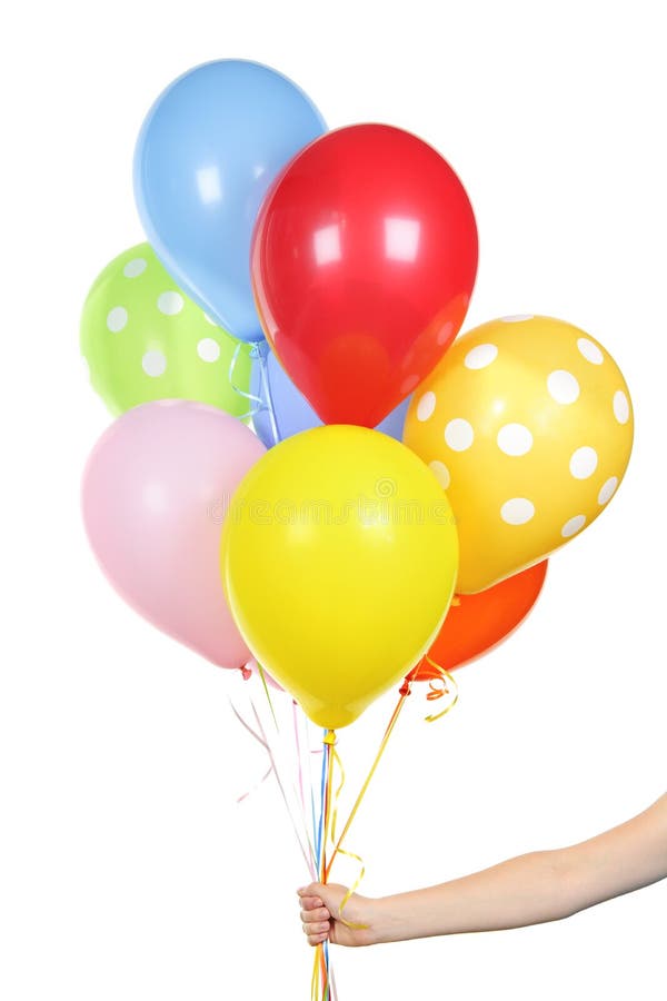 Party balloons stock photo. Image of isolated, helium - 35203678