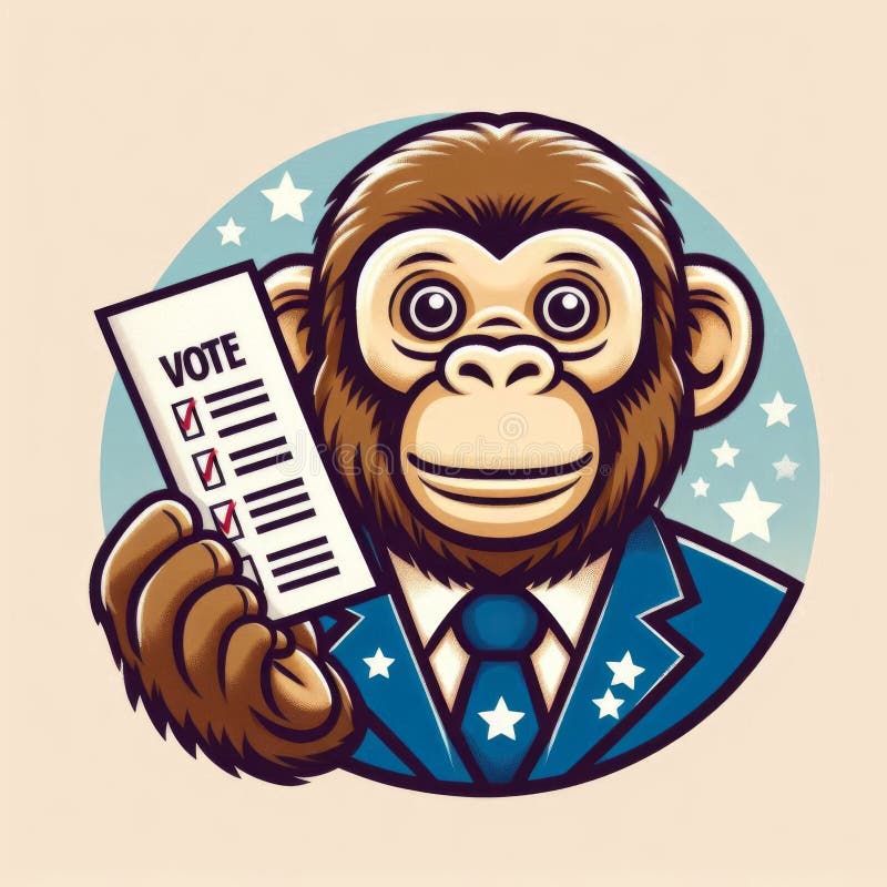 Hand Holding a Ballot Ready To Vote in an Election Stock Illustration ...