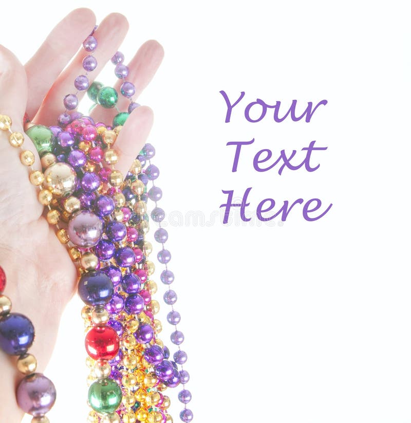 Hand holding beads stock photo. Image of jewelry, catch - 17615028
