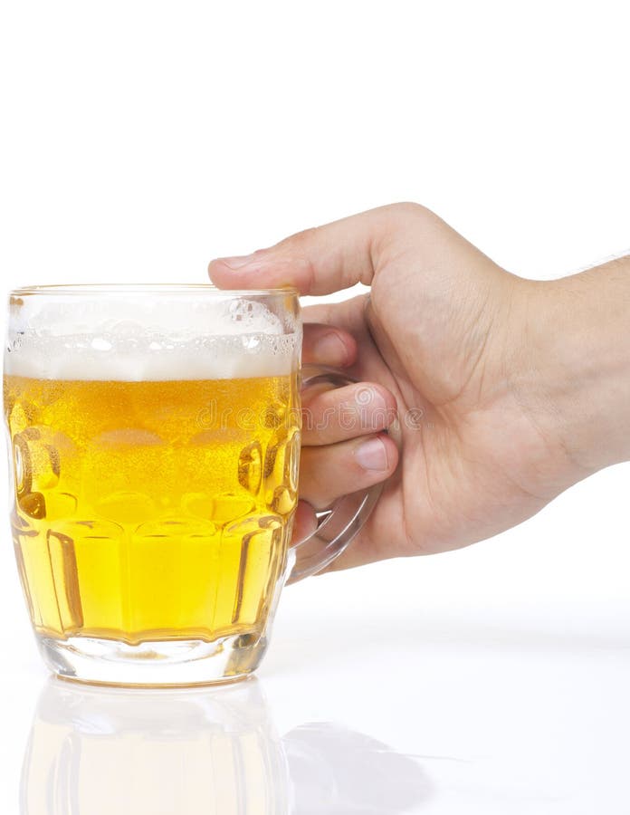 Hand holding beer stock image. Image of alcohol, beer - 21505179