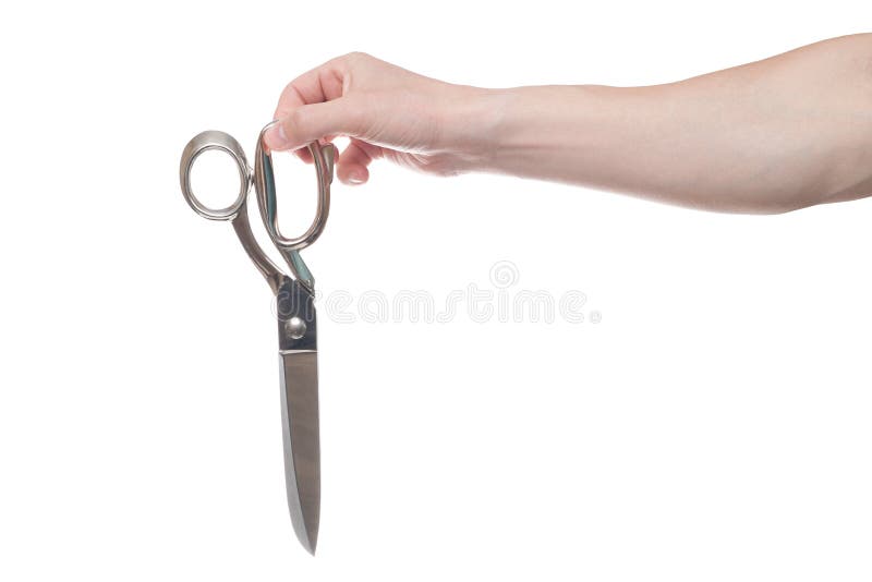 Hand Holding Big Steel Scissors Stock Photos - Free & Royalty-Free ...