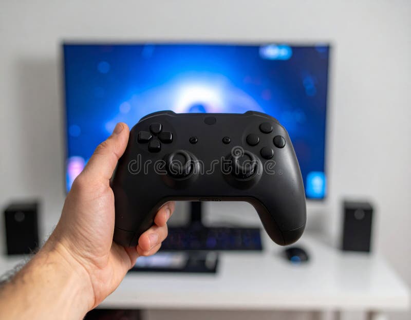 Controller Game Hand Holding Stock Illustrations – 1,319 Controller ...