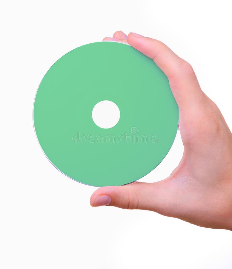 Hand with disc stock photo. Image of compact, music, disc - 1485000