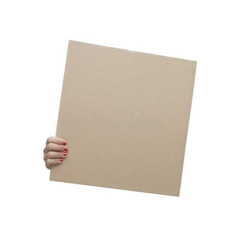 Hand holding a board stock image. Image of human, adult - 54613905