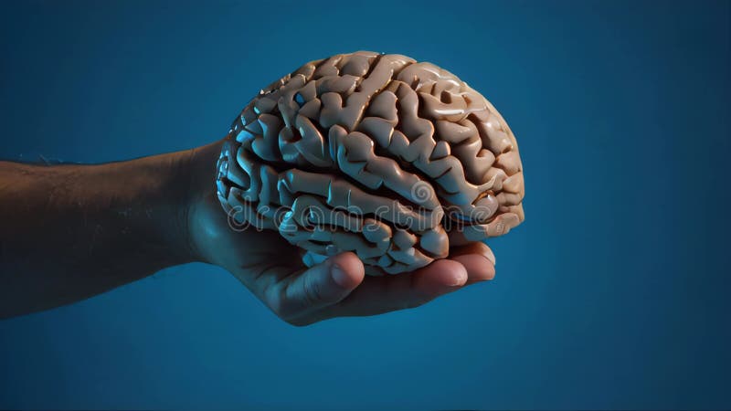 A Hand Holding a Brain with a Blue Stock Video - Video of development ... A Hand Holding a Brain with a Blue Stock Video - Video of development ...