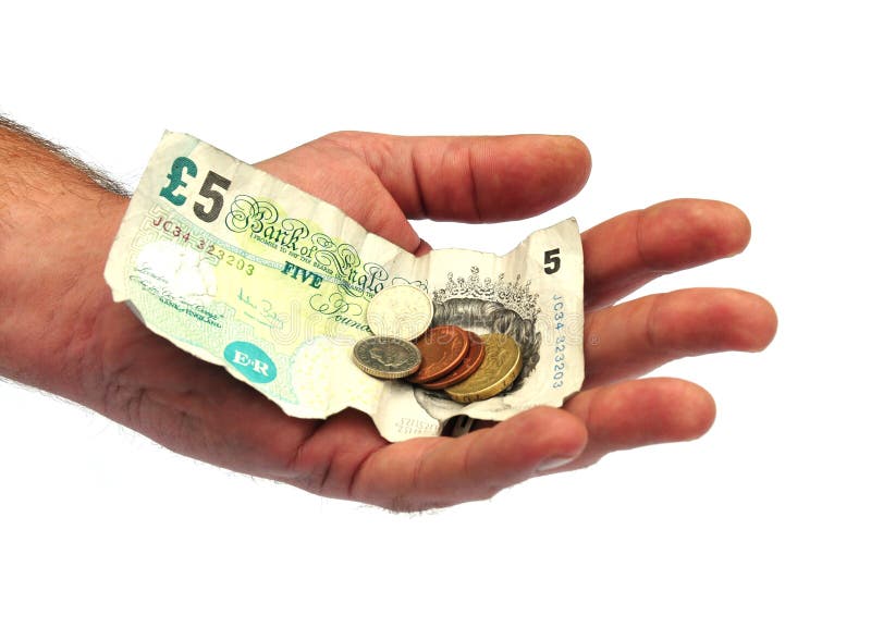 Hand Holding British Currency Editorial Photography - Image of crunch ...