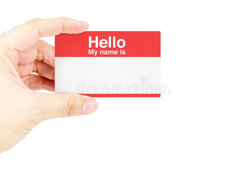 Hand Holding Business Card with Stock Image - Image of copy, company ...