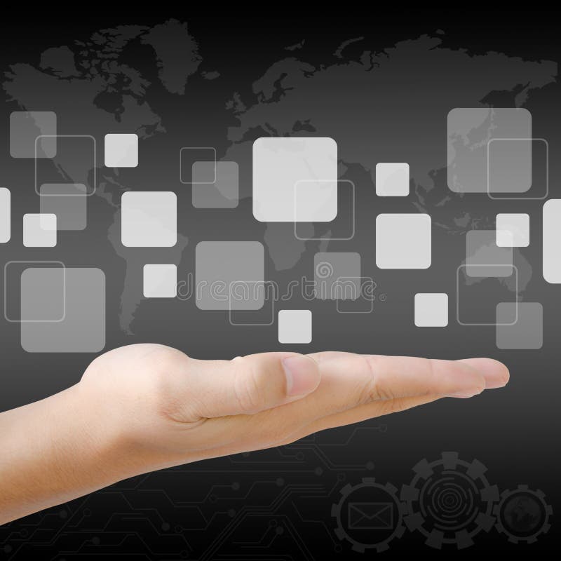 All wireframe hand stock vector. Illustration of hand - 100038498