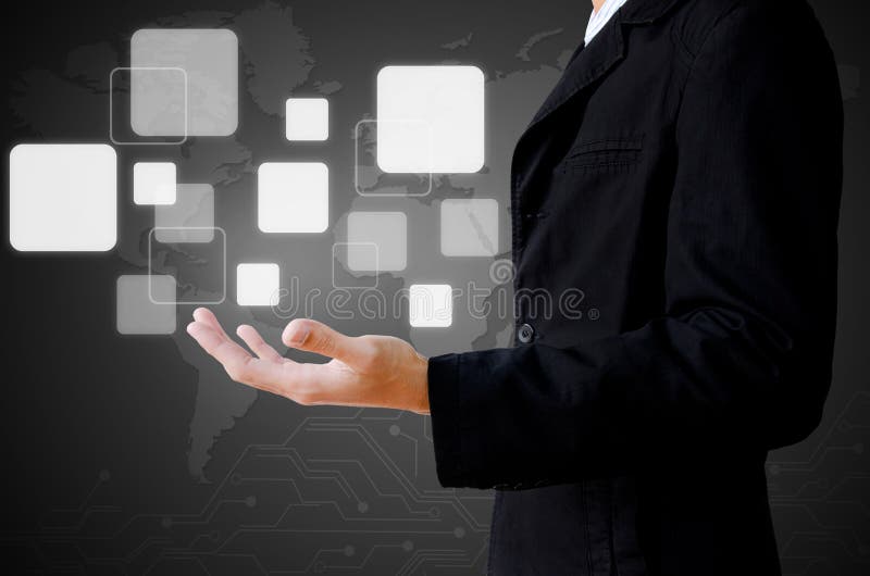 Hand holding a buttons stock photo. Image of innovative - 24690552