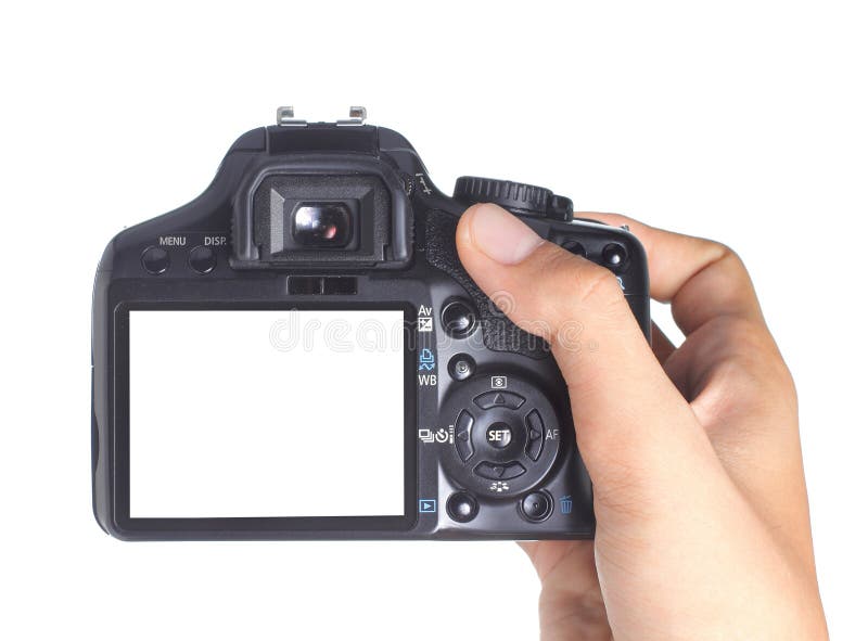 Hand holding camera stock image. Image of dslr, photograph - 16146563