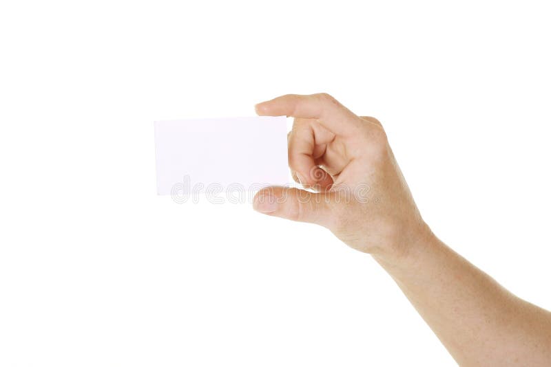 Hand holding card stock photo. Image of girl, copy, female - 11346080