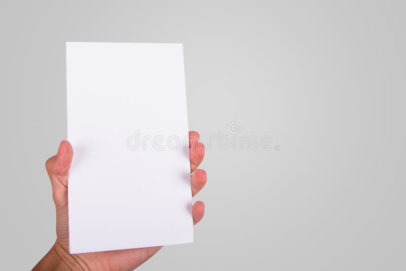 Hand Holding Cardboard stock photo. Image of isolated - 34816474