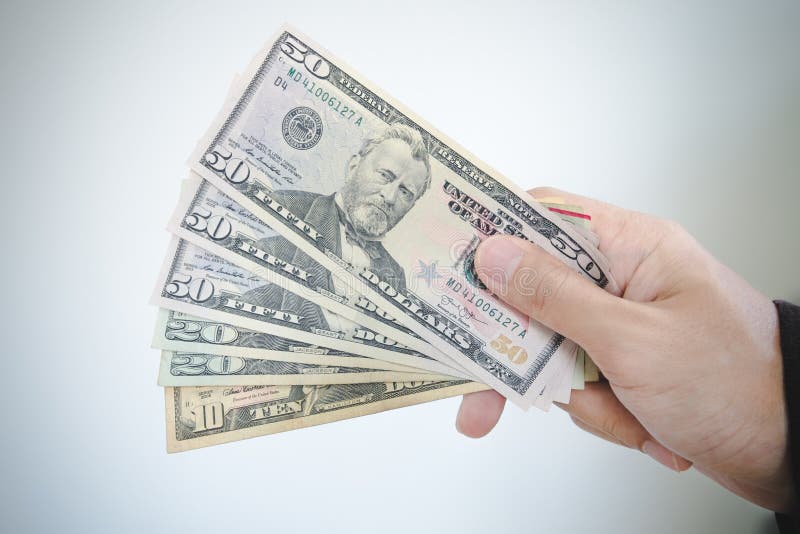 Hand holding cash stock photo. Image of concept, concepts - 65945386