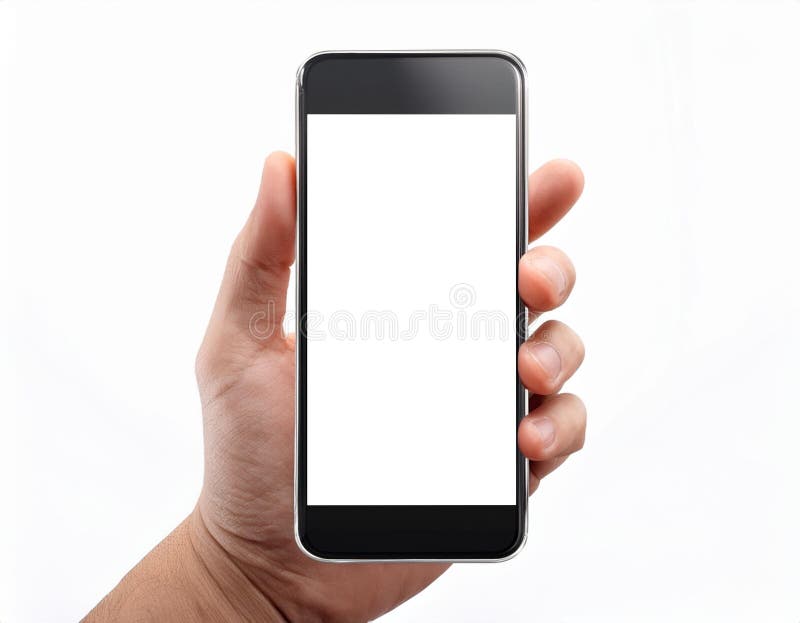 Hand Holding Cell Phone. Generative AI Stock Photo - Illustration of ...