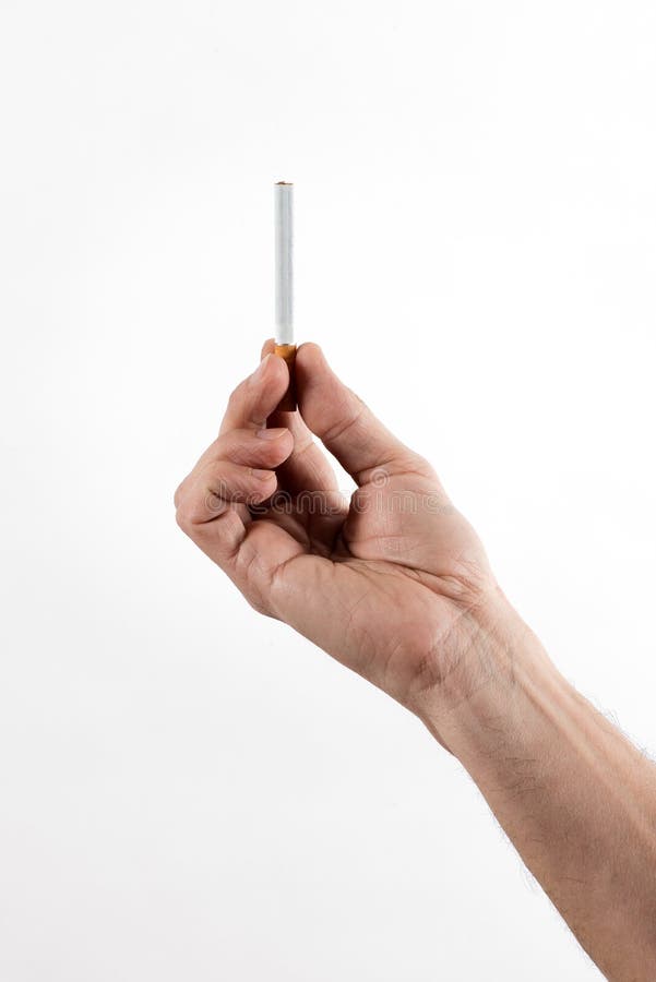 Hand Holding Cigarette stock image. Image of tobacco - 51313595
