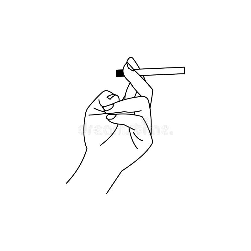 Woman Hand Holding Cigarette Stock Illustrations – 62 Woman Hand ...