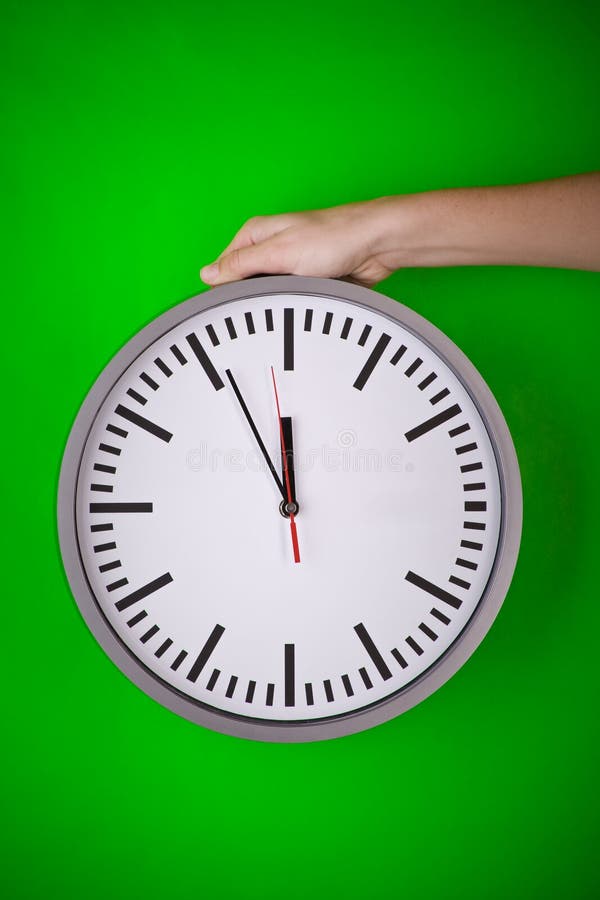 Hand holding a clock stock image. Image of caucasian - 12805693