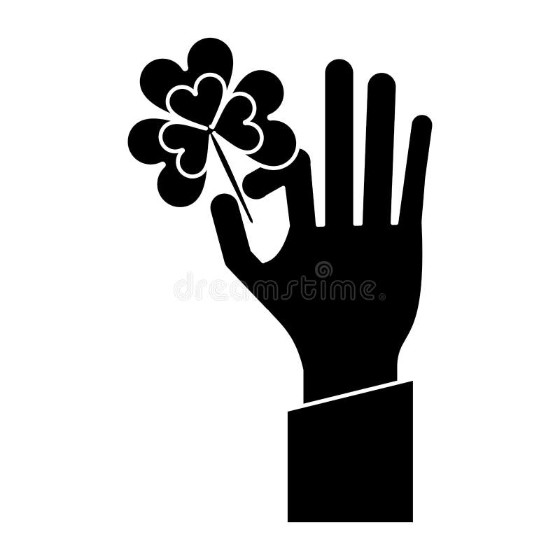 Hand Holding Clover Stock Illustrations – 322 Hand Holding Clover Stock ...