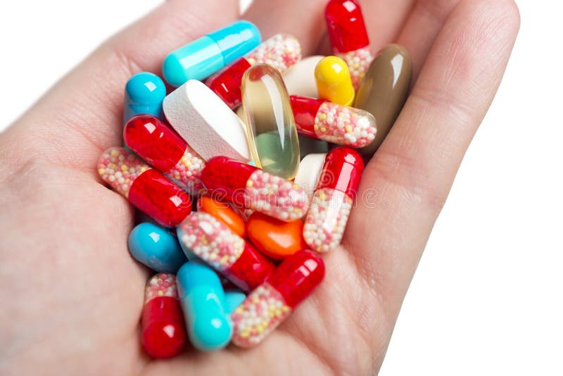 Coloured pills stock photo. Image of close, dose, detail - 38596122