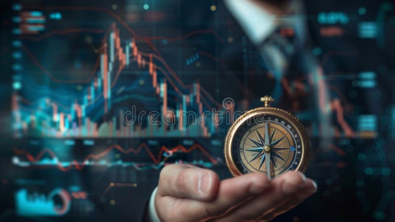 Hand Holding Compass Charts Ai Generated Stock Photos - Free & Royalty ...