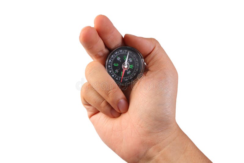 Hand Holding Compass stock image. Image of north, direction - 80509589