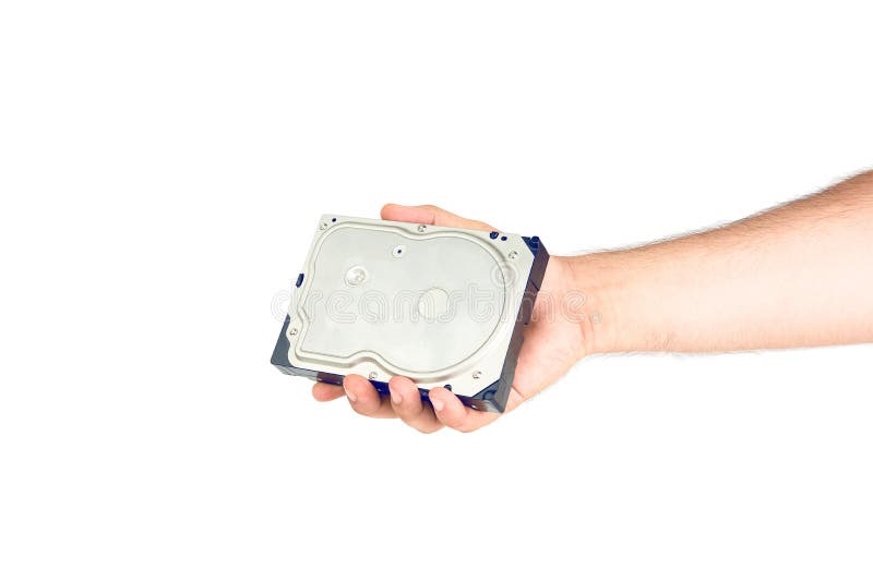 Hand Holding Computer Hard Drive Stock Image - Image of equipment, head ...