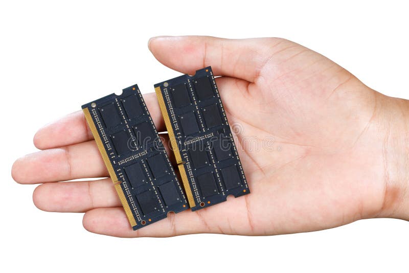 Hand Holding Computer Memory Stock Photo - Image of ddr3, megabyte ...