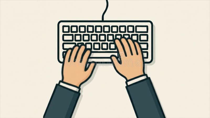 Hand Holding a Computer Mouse Animation Stock Footage - Video of ...