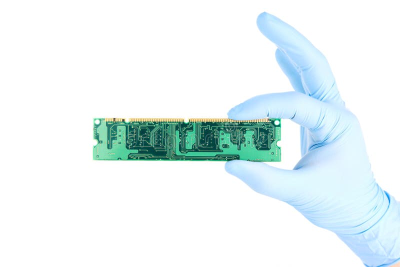 Hand with Holding Computer RAM Memory Chip Stock Photo - Image of dimm ...