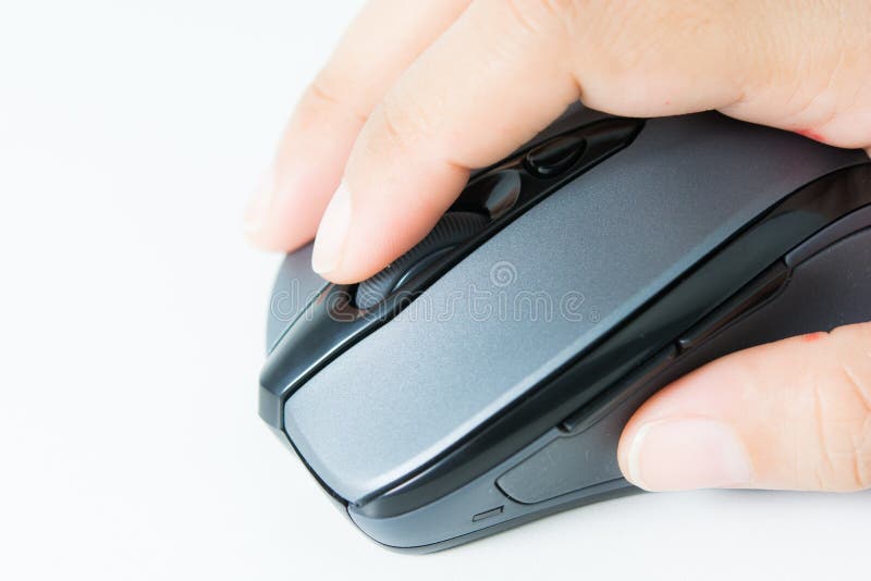 Hand Holding a Mouse stock photo. Image of communication - 30269696