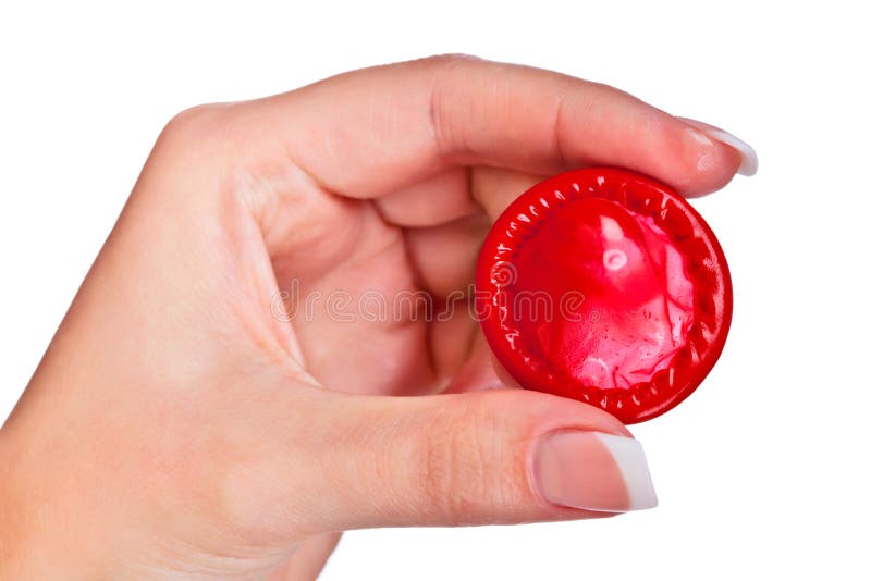 Hand Holding A Condom Stock Image Image Of Human Love 40205565