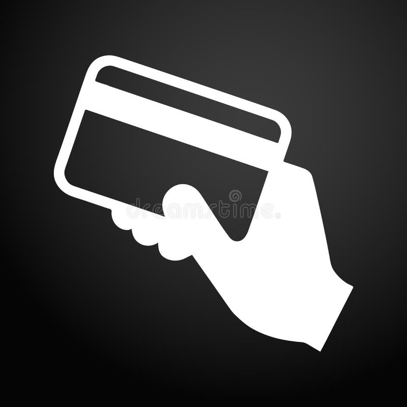 Hand Holding Credit Card Icon Stock Illustrations – 7,352 Hand Holding ...