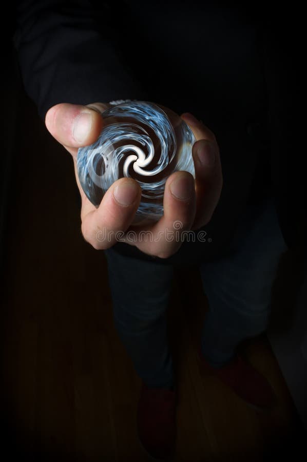 Hand Holding Crystal Ball stock image. Image of future - 79401791