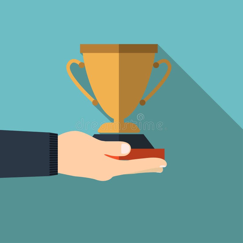 Vector Team Victory Concept in Flat Style Stock Vector - Illustration ...