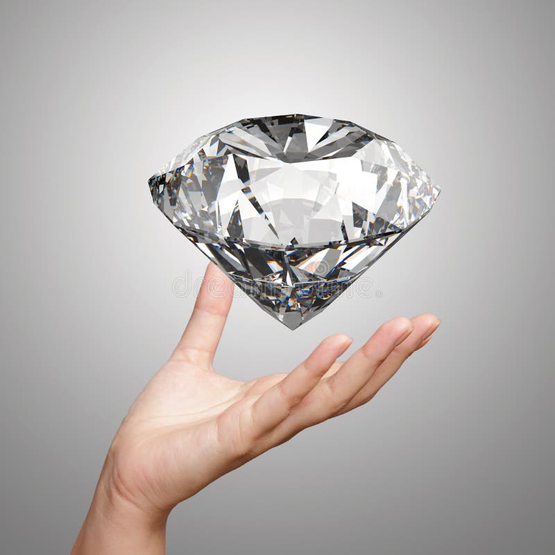 3d brilliant cut diamond stock photo. Image of brilliant - 10028576