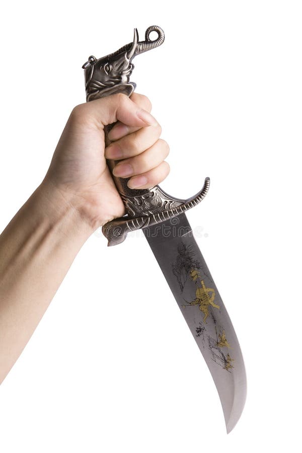 Hand holding dagger stock photo. Image of metal, grip - 7641354
