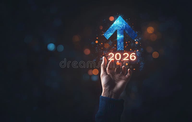 AI Vision 2026: Upward Trend Stock Illustration - Illustration of ...
