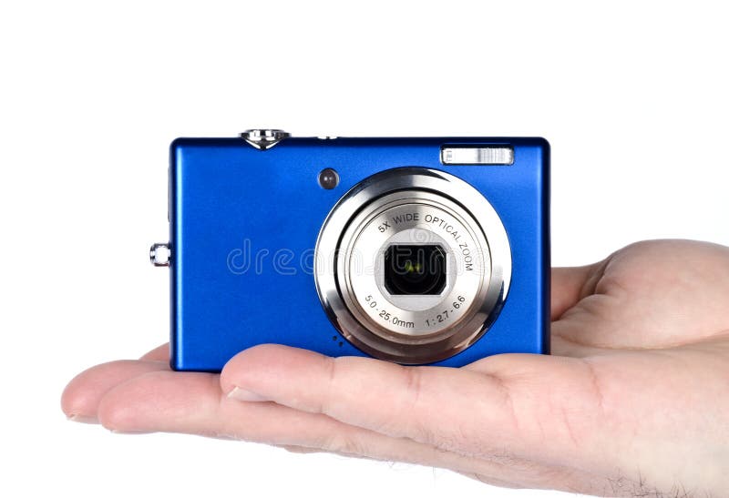 Hand Holding a Digital Camera Stock Image - Image of shoot, lens: 12830731