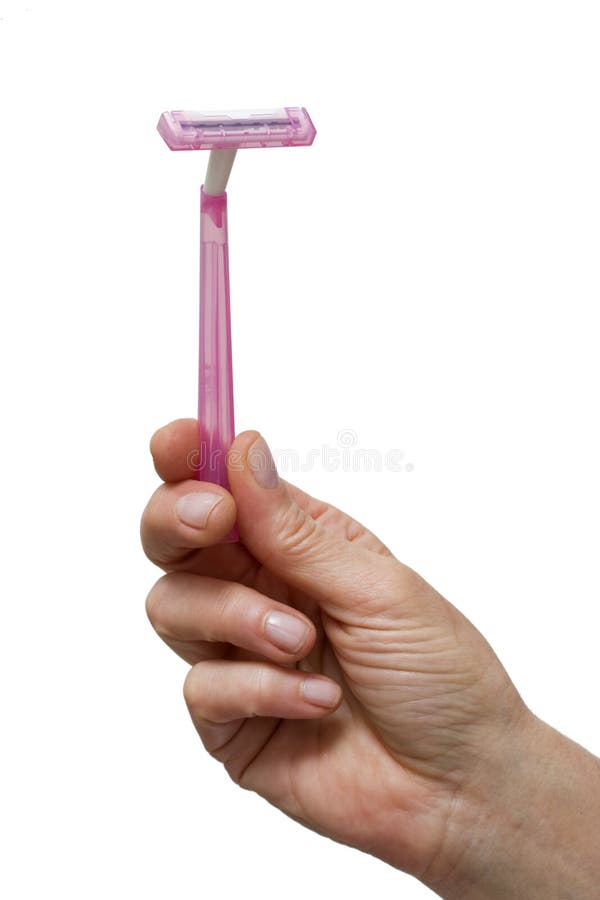 Hand Holding Disposable Razor Stock Photo - Image of person, razors ...