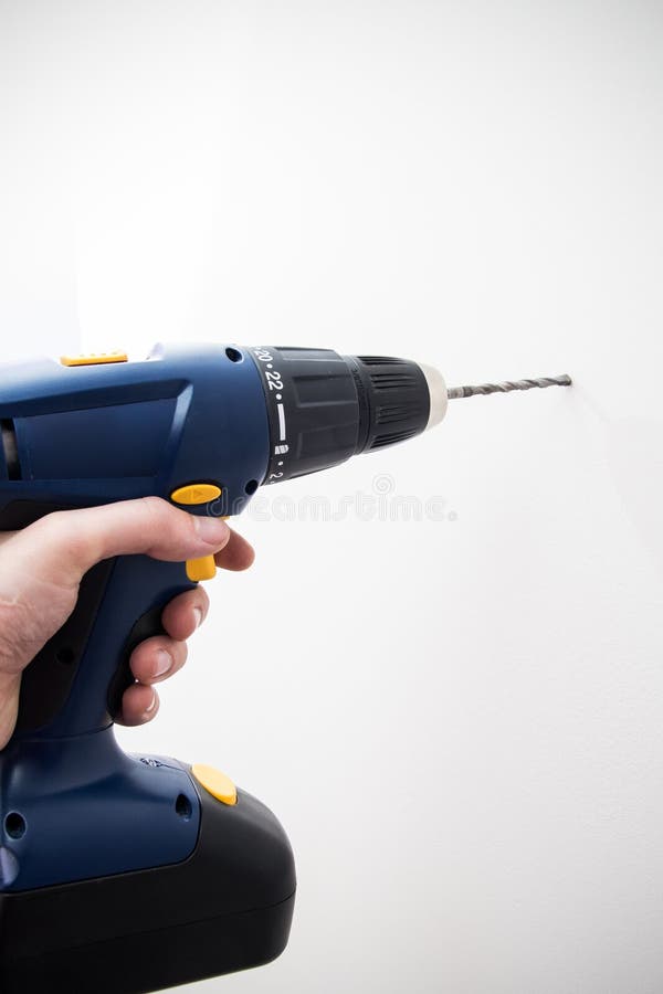 Hand holding drill stock image. Image of build, silver - 27394357