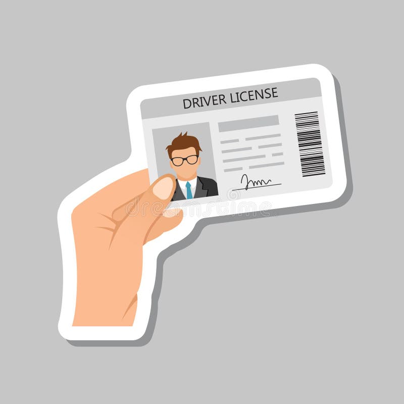 Holding Driver License Stock Illustrations – 361 Holding Driver License ...