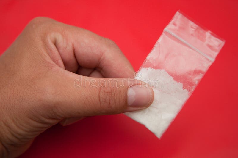 Hand holding drug bag stock image. Image of psychoactive - 11664513