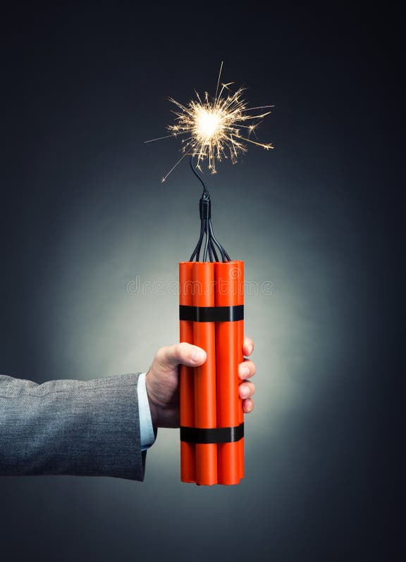 Hand holding dynamite stock image. Image of celebrate - 34892493