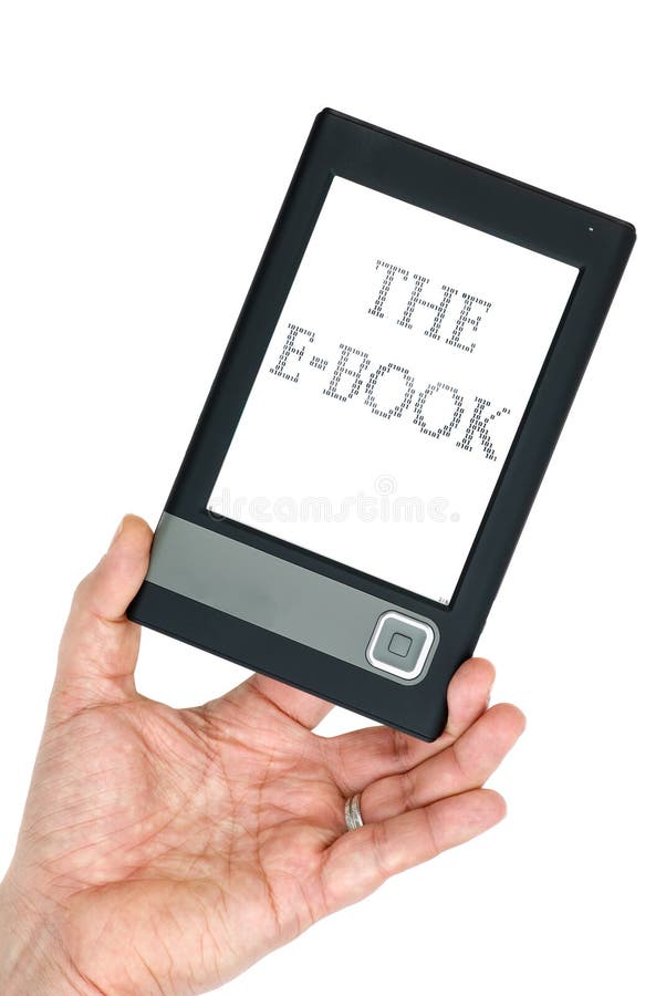 Modern ebook reader stock photo. Image of digital, gray - 12918326