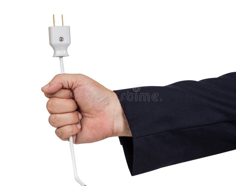 Hand holding electric plug stock image. Image of plug - 79563869