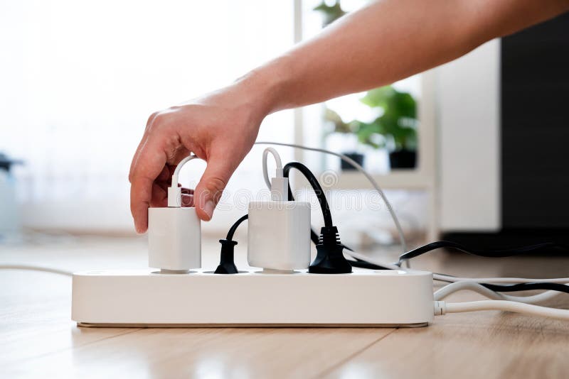 Multiple Socket with Plugs, Energy Efficiency Stock Photo - Image of ... Multiple Socket with Plugs, Energy Efficiency Stock Photo - Image of ...