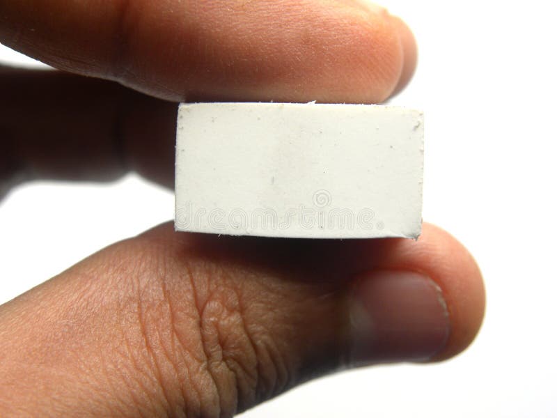 Hand holding eraser stock photo. Image of isolated, eraser - 28428744