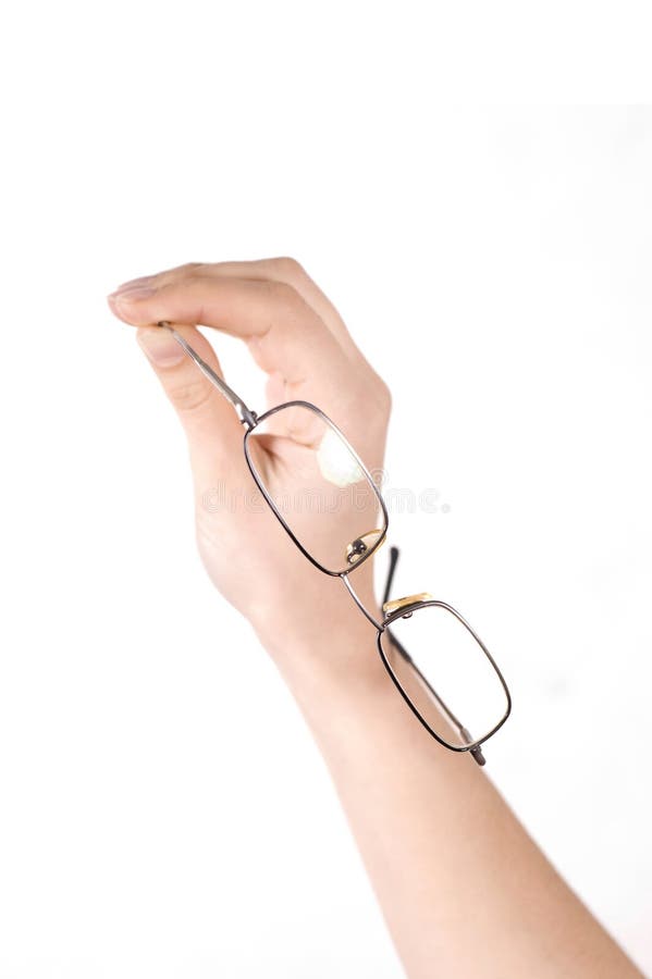 Hand holding eyeglasses stock image. Image of glasses - 7288715