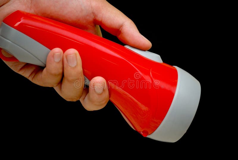A Hand Holding A Flash Light Stock Photo - Image of flash, light: 6147076