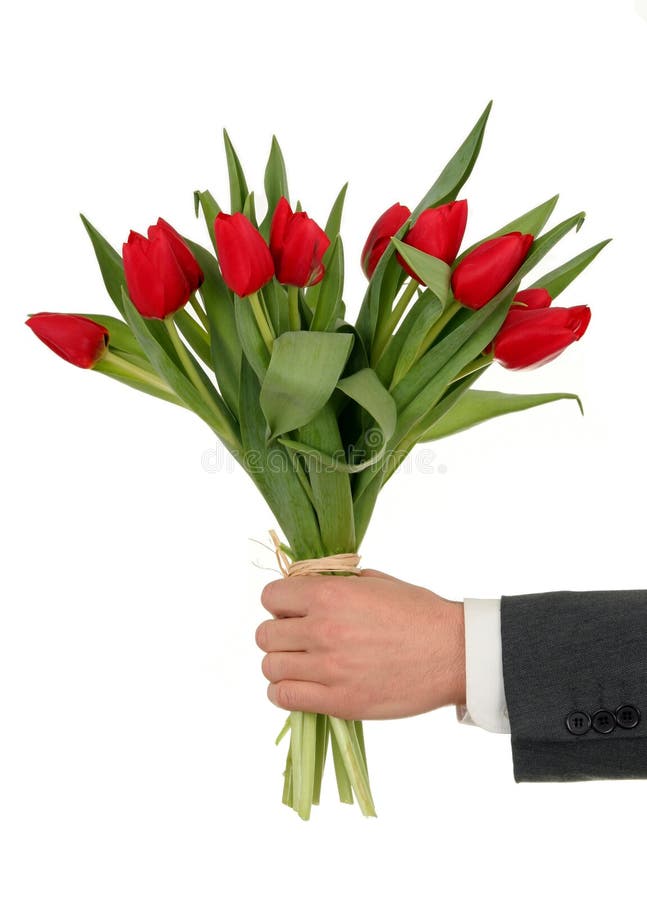Hand Holding Flowers stock image. Image of bouquet, human - 458653